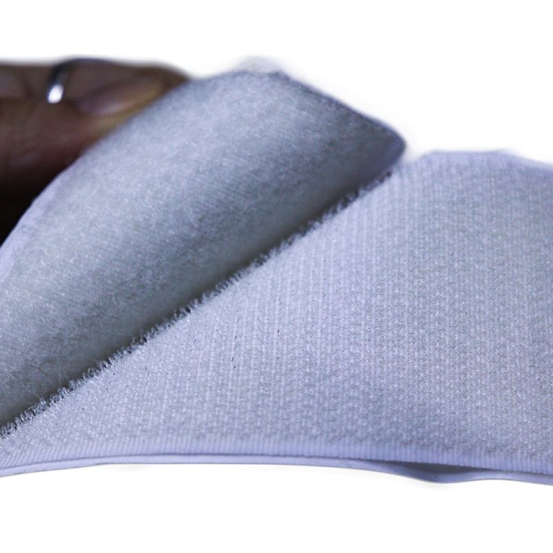 Rolo Velcro 5,0m - Com Adesivo - Macho e Fêmea - Branco com 25m