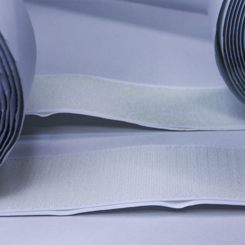 Rolo Velcro 5,0m - Com Adesivo - Macho e Fêmea - Branco com 25m